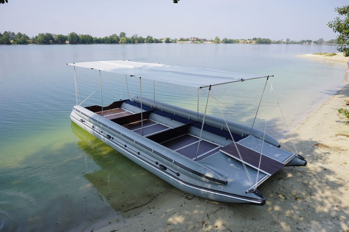 Inflatable Boat Catamaran Pontoon BoatHouse TM660 for Sale | M-Oceans